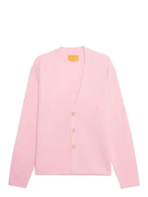 Guest In Residence Cashmere V-neck Button-front Cardigan - Rosa