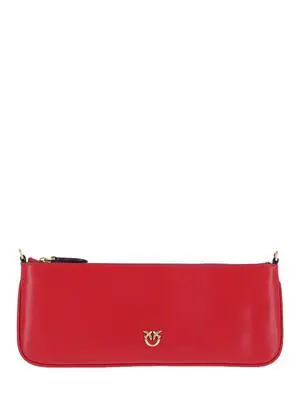 Pinko Mini Leather Bag With Cotton Lining - Red