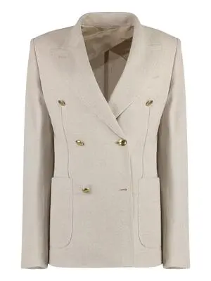 MAX MARA MAX MARA Vanadio Cotton Double-Breasted Blazer