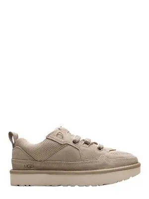 UGG Suede Lace-up Sneakers With Padded Tongue And Sugarcane Eva Outsole - Verde