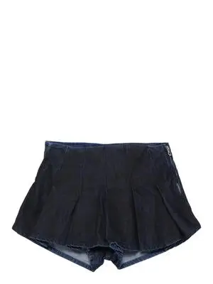 DIESEL® DIESEL Pleated Mini Skirt With Side Zip And Back Pockets