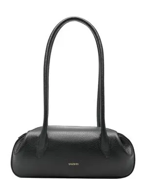 Yuzefi Mini Leather Shoulder Bag 12 Cm X 26 Cm X 8 Cm With Magnetic Closure - Nero