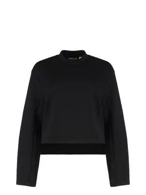 MONCLER MONCLER GENIUS Techno Fabric Sweatshirt With Logo Patch