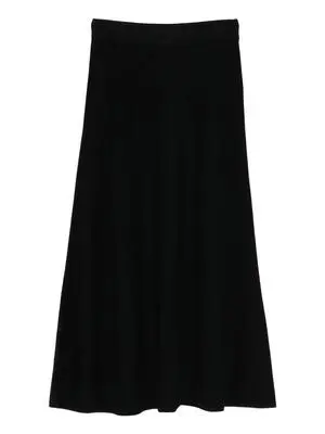 LISA YANG Cashmere A-line Knit Skirt - Nero