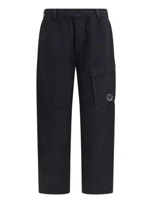 C.P. COMPANY Cotton-linen Cargo Pants - Nero