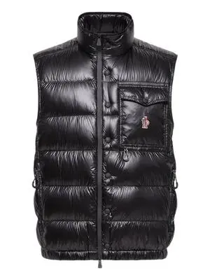 Moncler Packable Down Vest With Water-repellent Finish - Nero