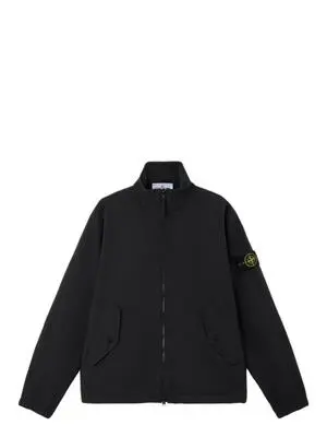 Stone Island Stand Collar Zip Jacket - Nero