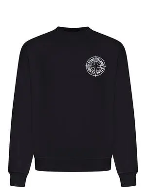 STONE ISLAND STONE ISLAND Crewneck Sweatshirt With Raised Compass Logo