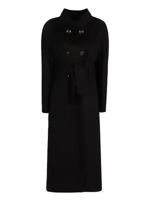 VALENTINO VALENTINO GARAVANI Double-Breasted Wool And Cashmere Jacket With Logo Button Detailing