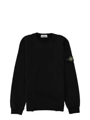Stone Island Cotton Crewneck Sweatshirt - Black