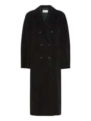 Max Mara Beaver Wool & Cashmere Topcoat - Nero