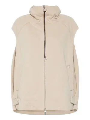Sportmax Cotton-blend Fleece High-neck Sweatshirt - Beige
