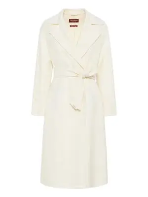 MAX MARA MAX MARA STUDIO Double-Drap Wool, Cashmere & Silk Belted Jacket