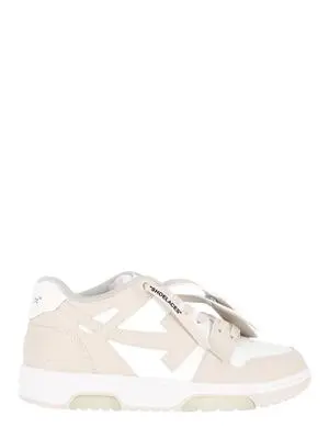 Off-White Low-top Sneakers With Zip Tag Detail - White