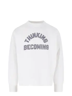 Sacai Crewneck Sweater Sweatshirt - White