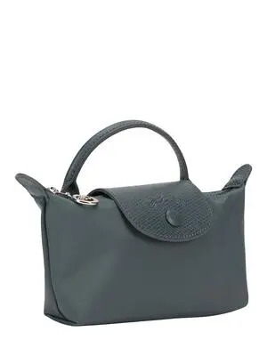 Longchamp Longchamp Foldaway Pouch Bag With Flap Closure Grey