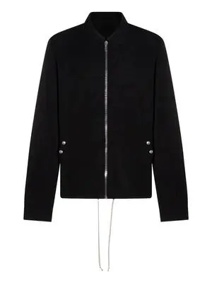 Rick Owens RICK OWENS DRKSHDW Cotton Zip-Up Jacket With Classic Collar And Drawstring Hem Nero