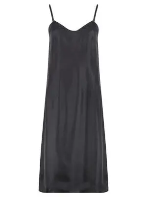 Prada Silk Mini Slip Dress - Black