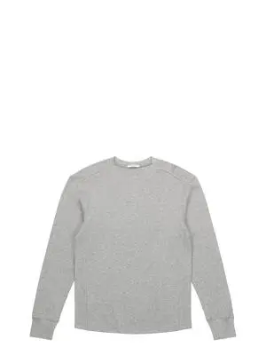 ENTIRE STUDIOS Long Sleeve Crew Neck Cotton T-shirt - Grigio