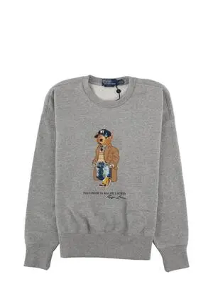 Polo Ralph Lauren Classic Crewneck Sweatshirt With Logo - Grey