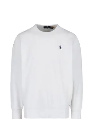 Polo Ralph Lauren POLO RALPH LAUREN Cotton-Blend Crewneck Sweatshirt White