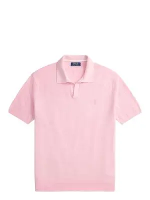 Polo Ralph Lauren Rib-knit Johnny Collar Polo - Rosa