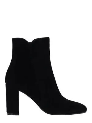 GIANVITO ROSSI Premium Goat Suede Ankle Boots - Black