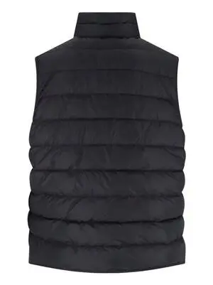 Dolce & Gabbana Quilted Stand Collar Vest - Black