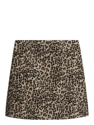 BOSS BOSS Leopard Jacquard Mini Skirt