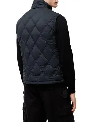 Burberry Acresford Quilted Down Vest - Blue