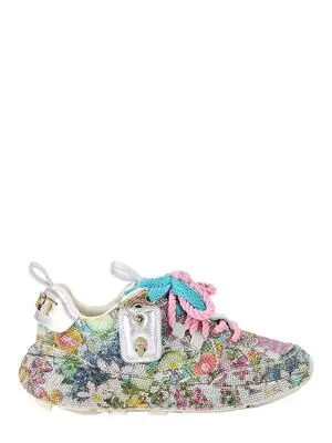 KURT GEIGER Kurt Geiger London Runner Sneakers With Floral Sequin Embellishments