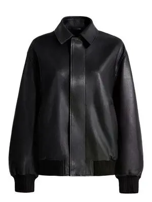 Nour Hammour Toyen Leather Jacket - Black