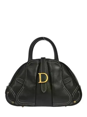 Dior 2004 Double Saddle Shoulder Bag - Black