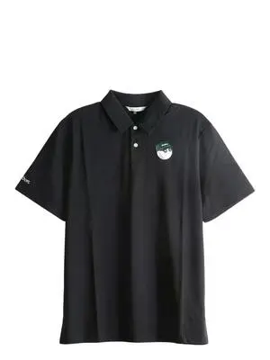 MALBON Logo-embroidered Polo Shirt - Black