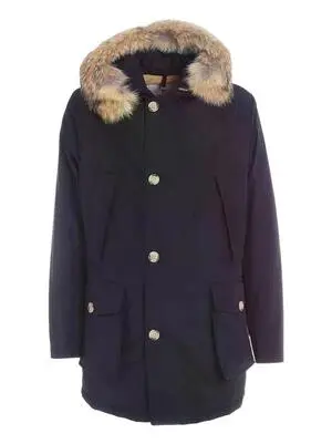 Woolrich Arctic Parka With Fur Trim - Blue