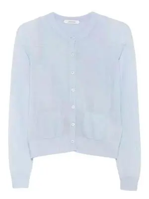 Dorothee Schumacher Sheer-knit Cardigan And Top Set - Blue