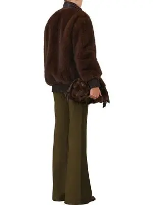 Zimmermann Valiant Faux Fur Bomber - Brown