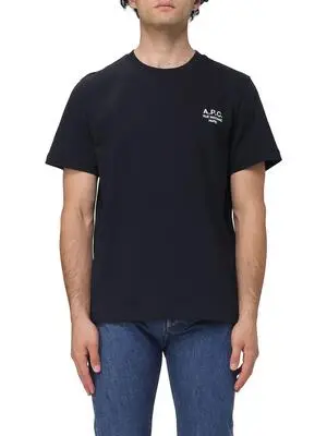 A.p.c. Organic Cotton T-shirt With Logo Black