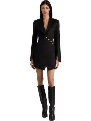 Alice + Olivia The Sculpt Blazer Mini Dress - Black