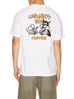 Carhartt Work In Progress Short Sleeve Coffee Break Tee Shirt - White
