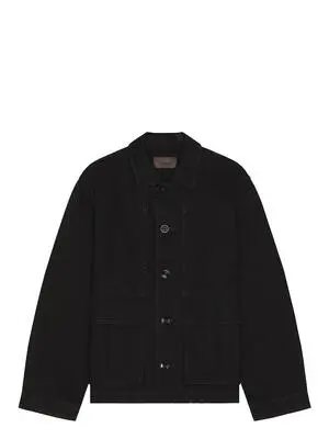 LEMAIRE Boxy Cotton Jacket - Black