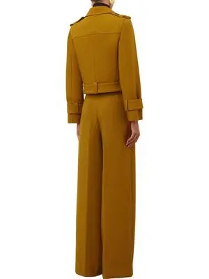 Zimmermann Valiant Cropped Utility Jacket - Chartreuse