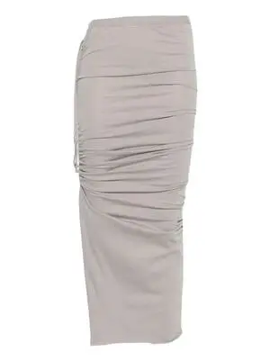 Rick Owens Gathered Skirt With Drawstring - Grey