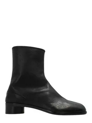 MAISON MARGIELA Maison Margiela Leather Tabi Ankle Boots Black