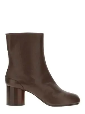 MAISON MARGIELA Maison Margiela Leather Tabi Ankle Boots Brown