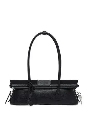 MAISON MARGIELA 5ac Leather Shoulder Bag - Black