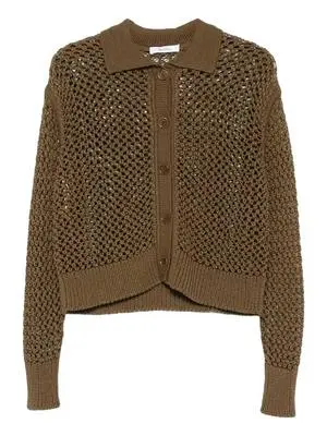 Max Mara Open-knit Cardigan - Brown