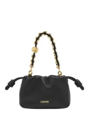 Loewe Nano Flamenco Purse In Mellow Nappa Lambskin - Black