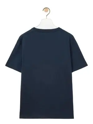 Loewe Relaxed Fit T-shirt In Cotton Navy Blue