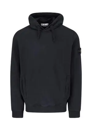 Stone Island Compass Hoodie - Black
